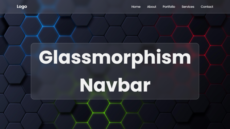 How To Make Glass Navbar CSS